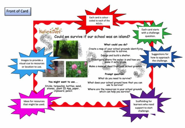 Outdoor Learning Challenge Cards. - naturedays.co.uk